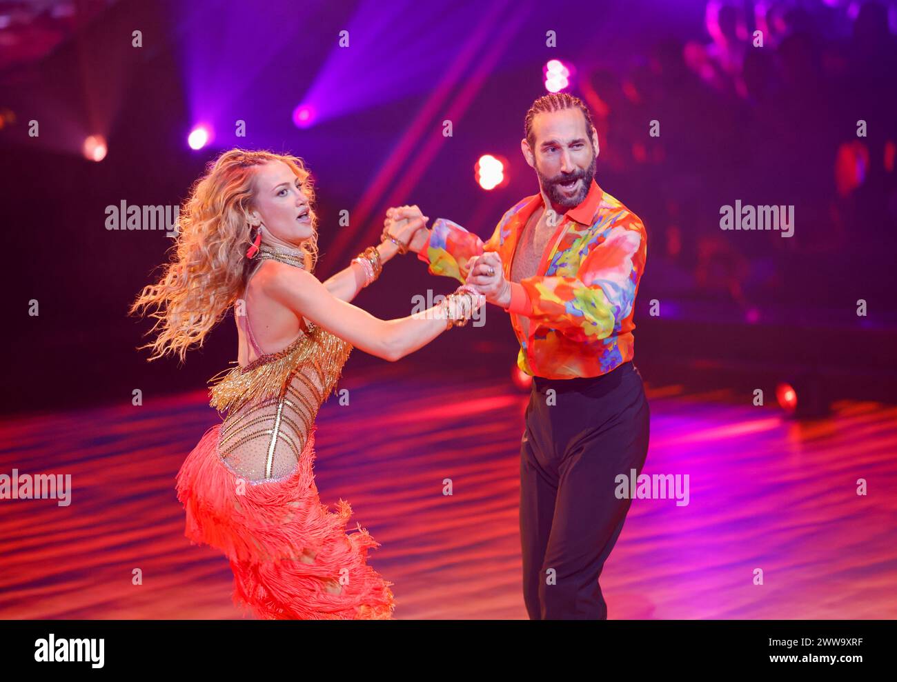 Cologne, Germany. 23rd Mar, 2024. Lulu, singer, and Massimo Sinato ...