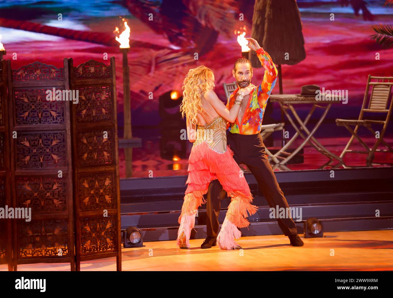Cologne, Germany. 23rd Mar, 2024. Lulu, singer, and Massimo Sinato ...