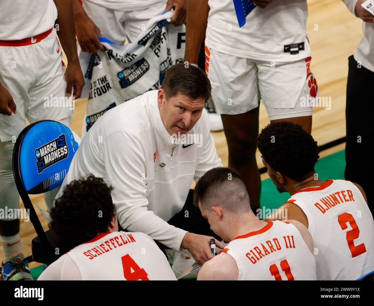 Memphis, Tennessee, USA. 22nd Mar, 2024. Clemson head coach BRAD ...