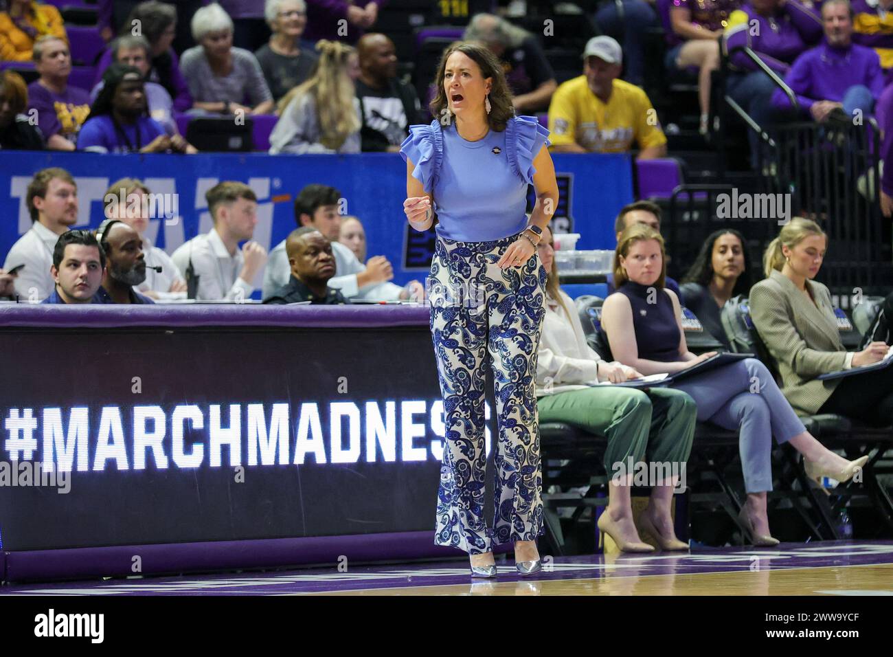 Baton Rouge, LA, USA. 22nd Mar, 2024. Rice Head Coach Lindsay Edmonds ...