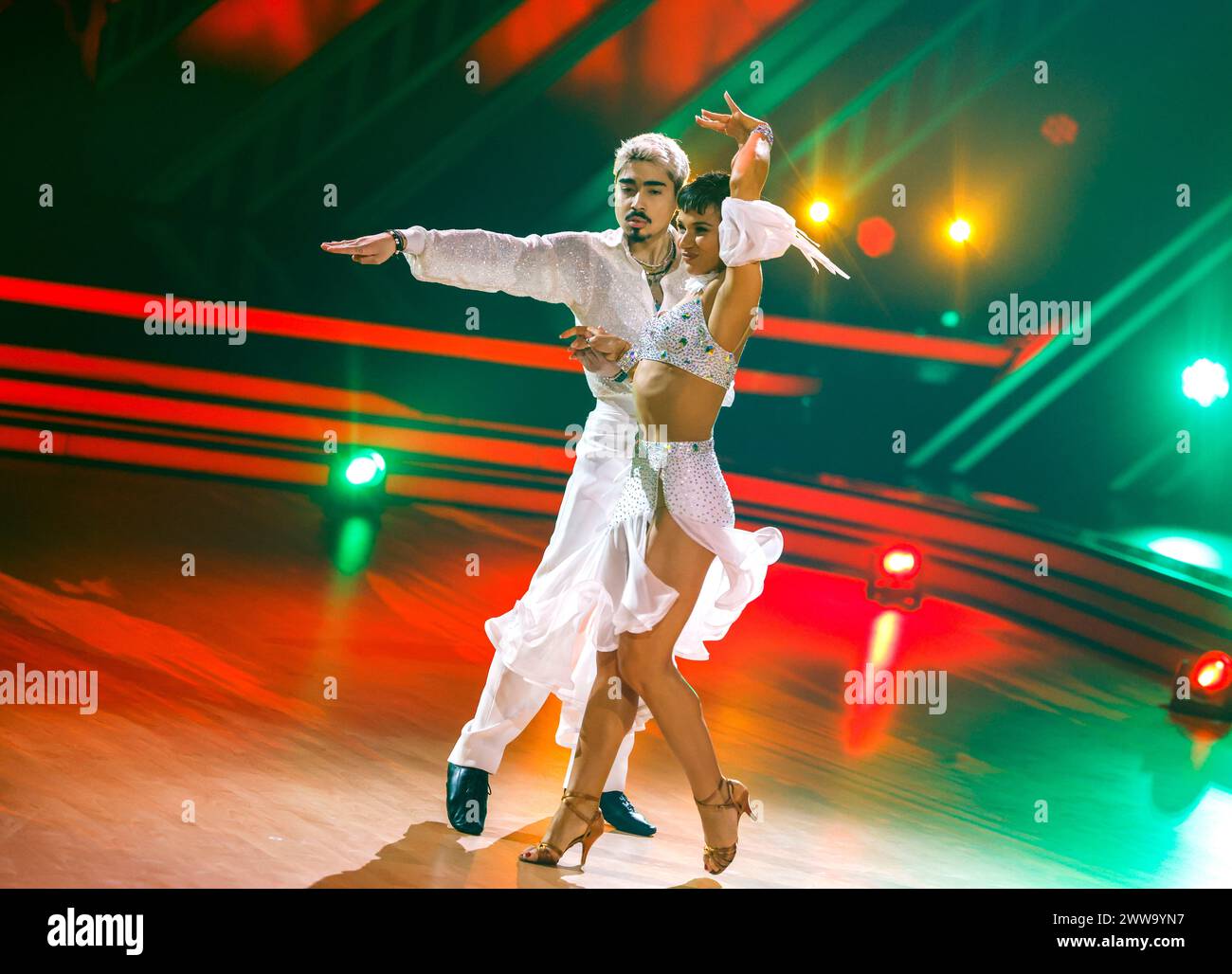 Cologne, Germany. 23rd Mar, 2024. Tony Bauer, comedian, and Anastasia ...