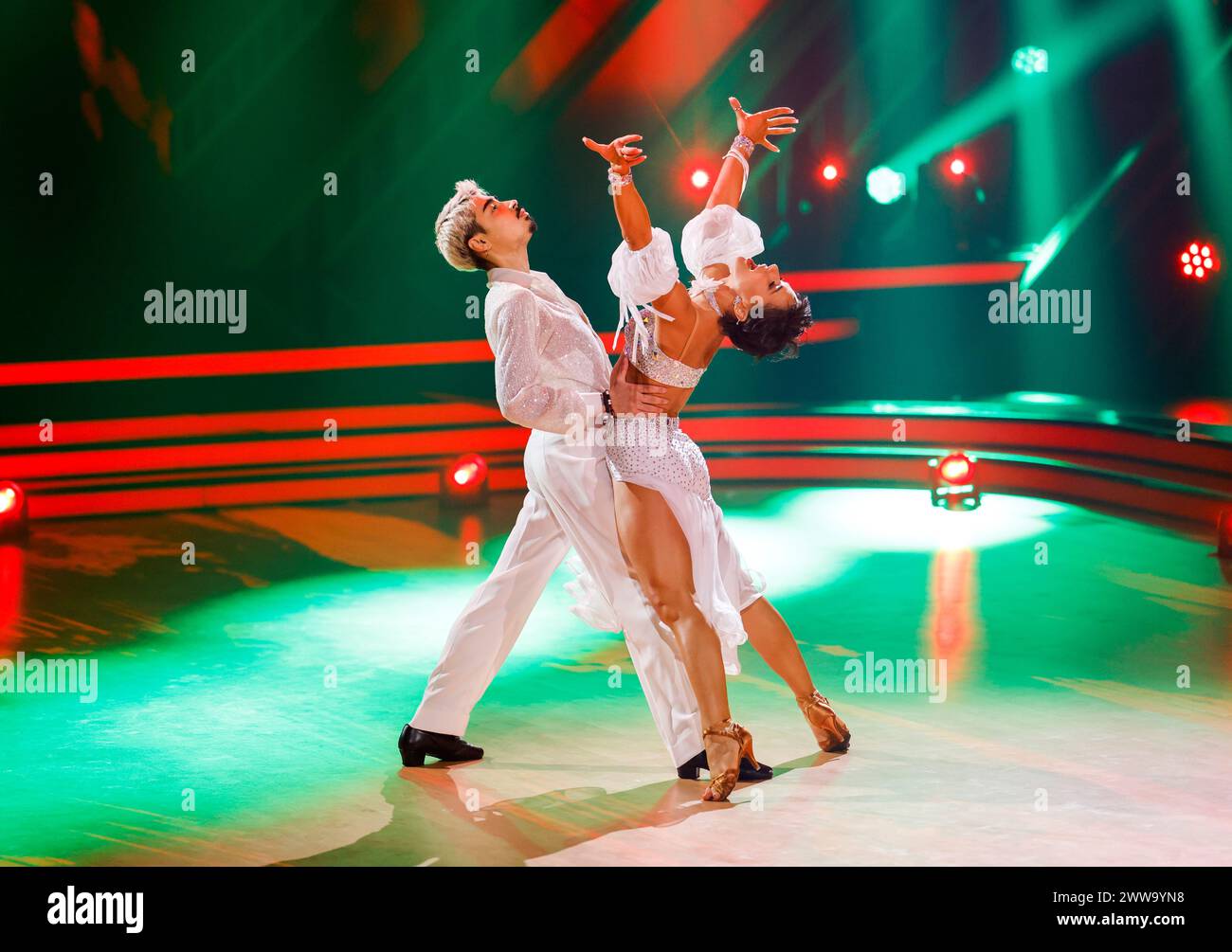 Cologne, Germany. 23rd Mar, 2024. Tony Bauer, comedian, and Anastasia ...