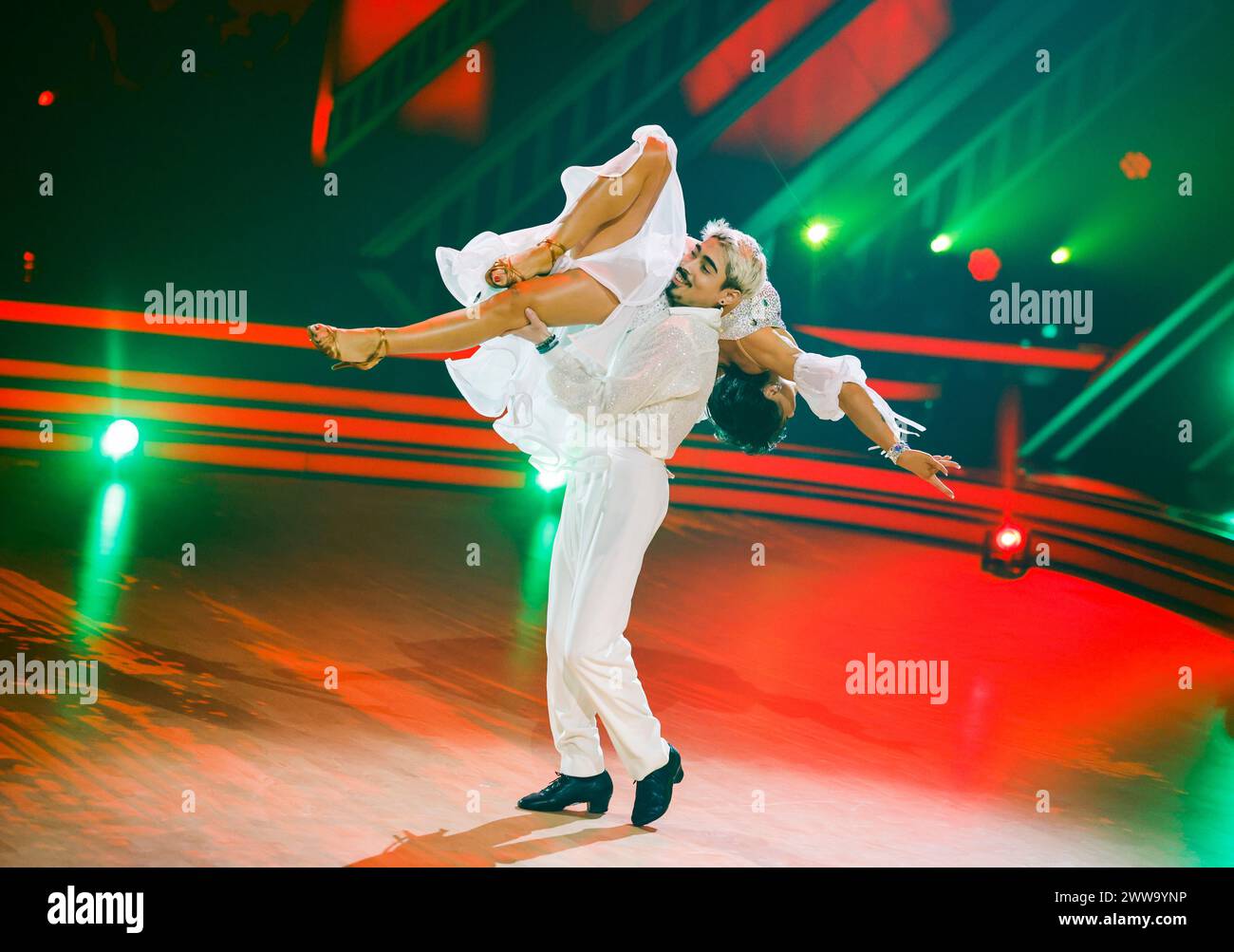 Cologne, Germany. 23rd Mar, 2024. Tony Bauer, comedian, and Anastasia ...