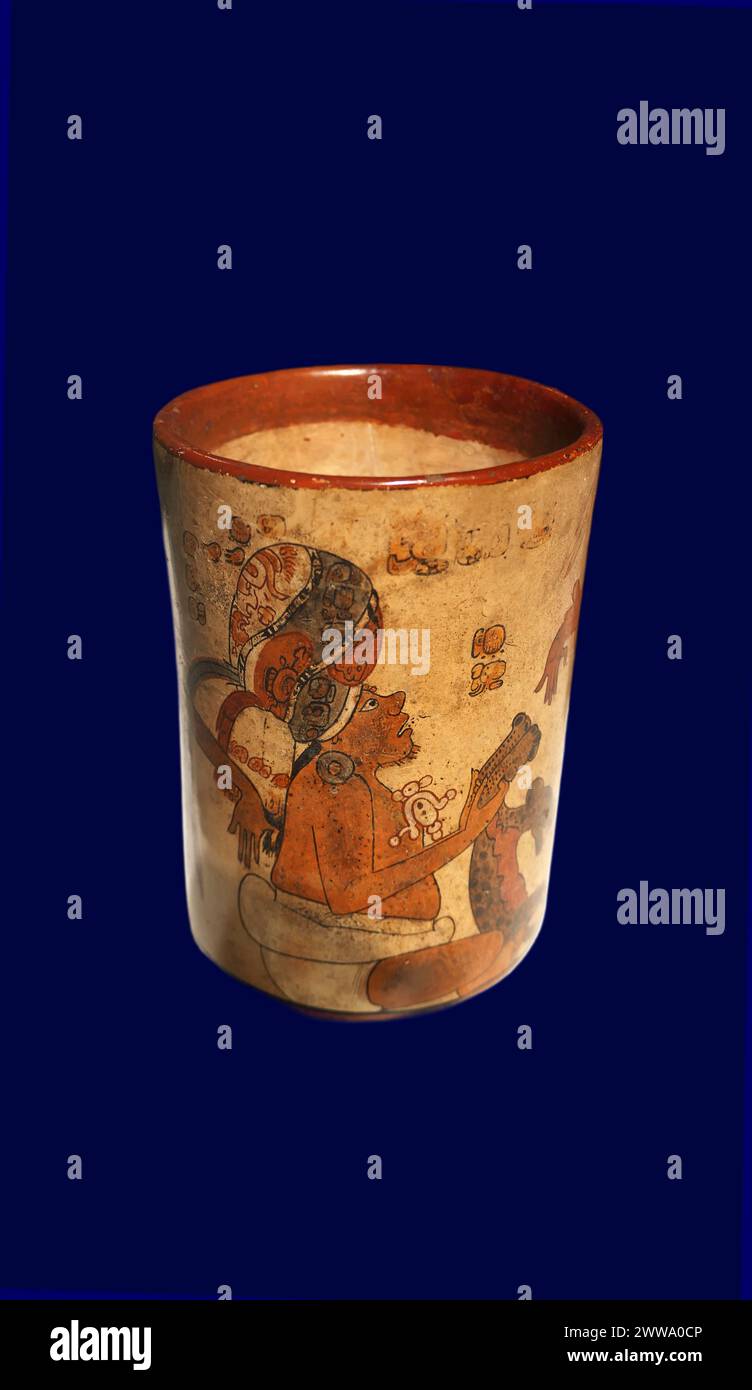 Late Classic (AD600-900) cylindrical Maya polychrome jars from the ...