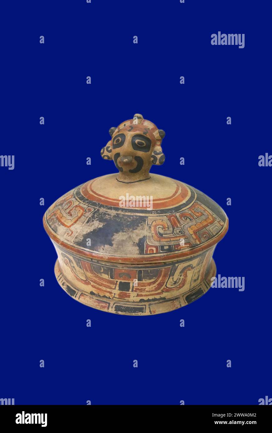Late Classic (AD 600-900) Maya polychrome vessel from Alta Verapaz ...