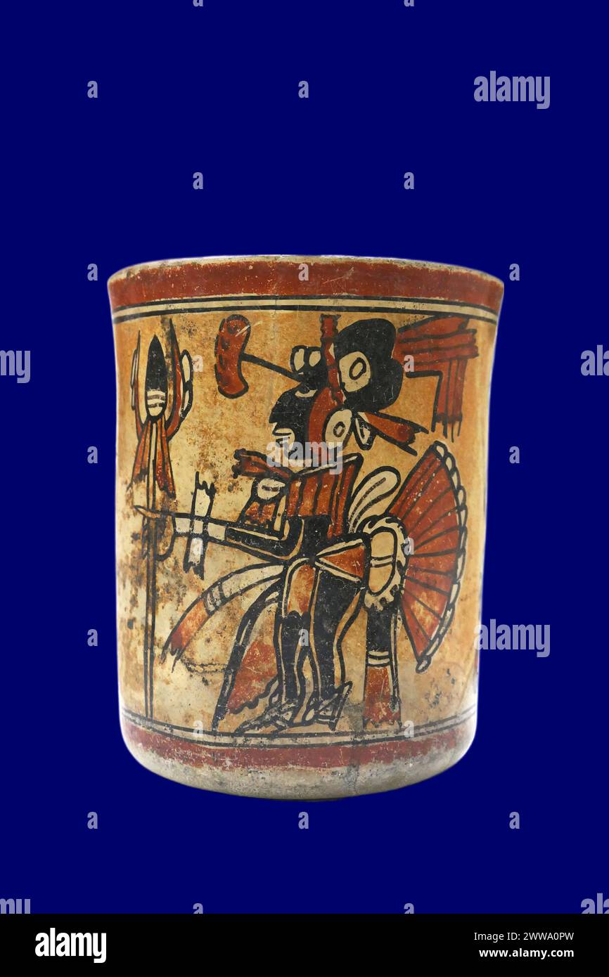 Late Classic (AD 600-900) Maya polychrome vessel from Alta Verapaz ...