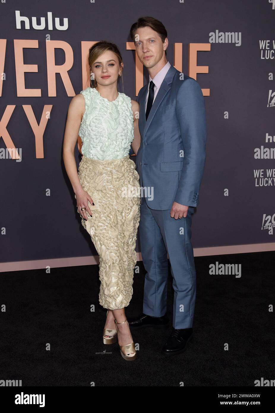 Joey King and Steven Piet arriving at Hulu’s “We Were The Lucky Ones ...