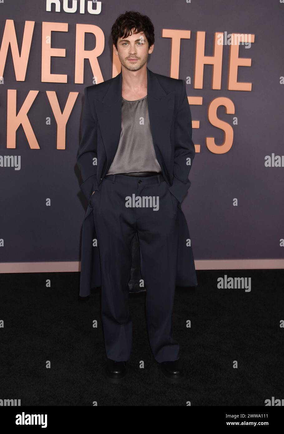 Los Angeles, USA. 21st Mar, 2024. Logan Lerman arriving at Hulu's “We ...