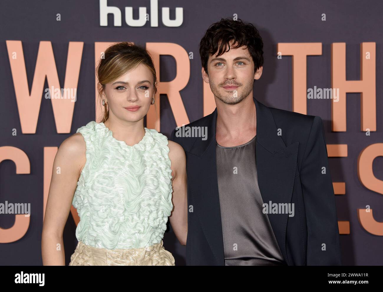 Los Angeles, USA. 21st Mar, 2024. Joey King and Logan Lerman arriving ...