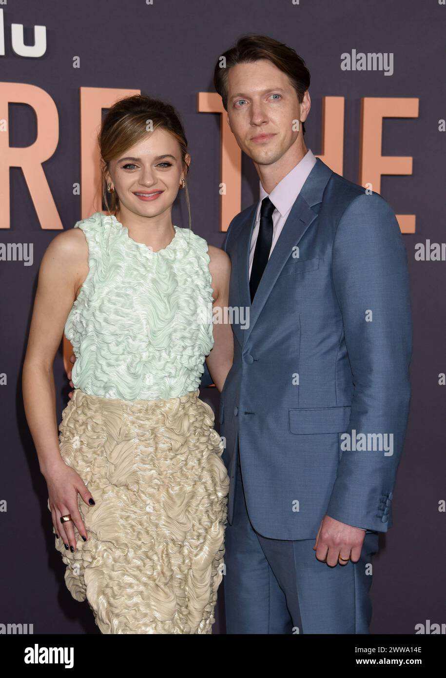 Los Angeles, USA. 21st Mar, 2024. Joey King and Steven Piet arriving at ...
