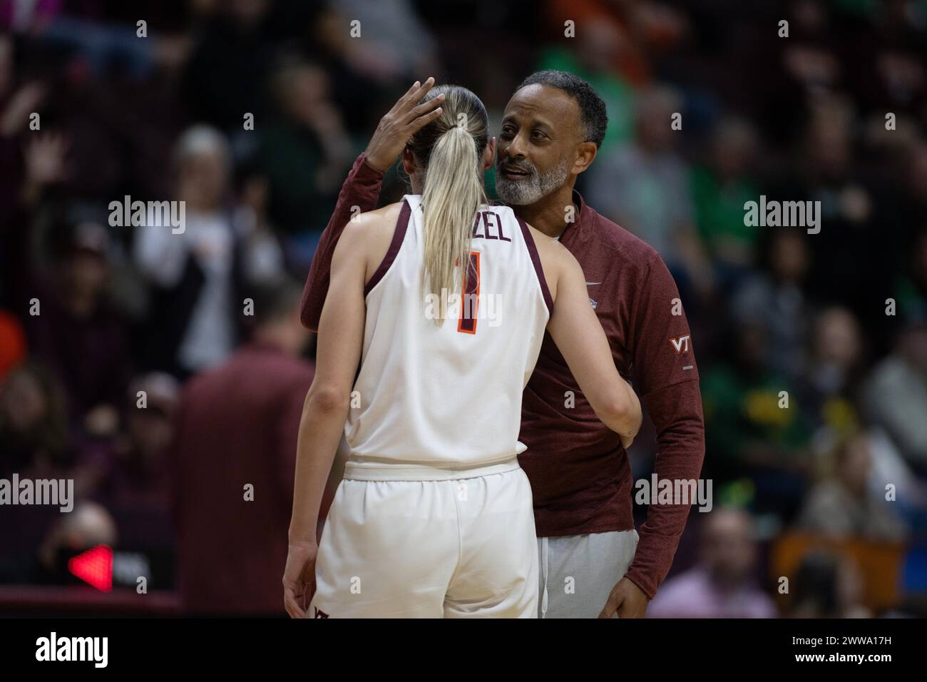 Blacksburg, VA, USA. 22nd Mar, 2024. Virginia Tech Hokies head coach ...