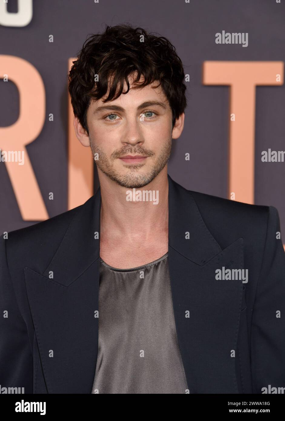 Los Angeles, USA. 21st Mar, 2024. Logan Lerman arriving at Hulu's “We ...