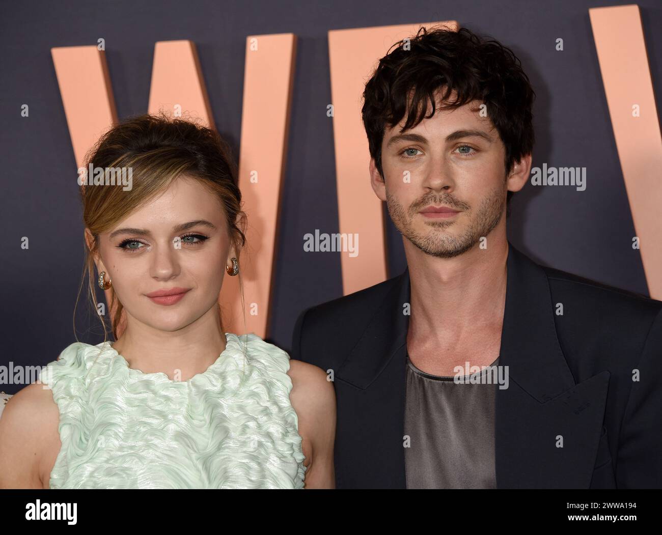 Los Angeles, USA. 21st Mar, 2024. Joey King and Logan Lerman arriving ...