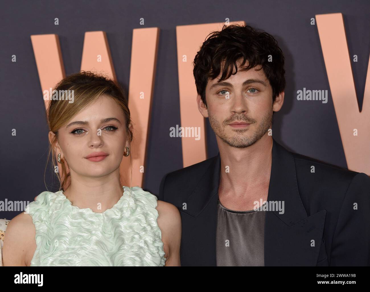 Los Angeles, USA. 21st Mar, 2024. Joey King and Logan Lerman arriving ...