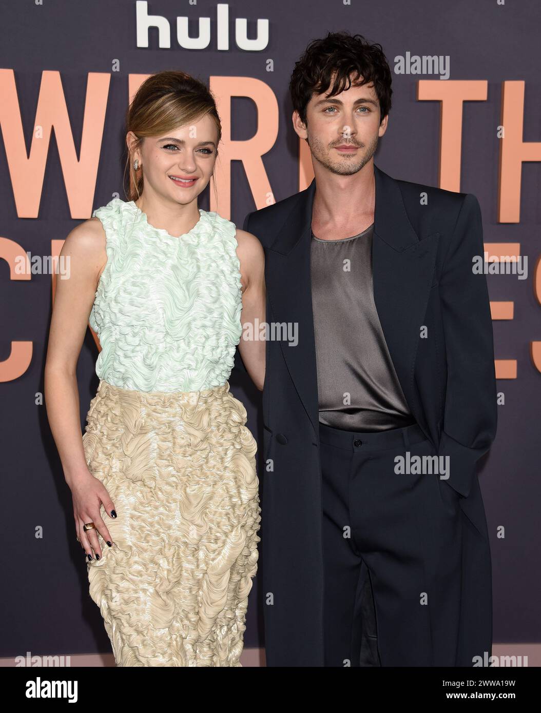 Los Angeles, USA. 21st Mar, 2024. Joey King and Logan Lerman arriving ...
