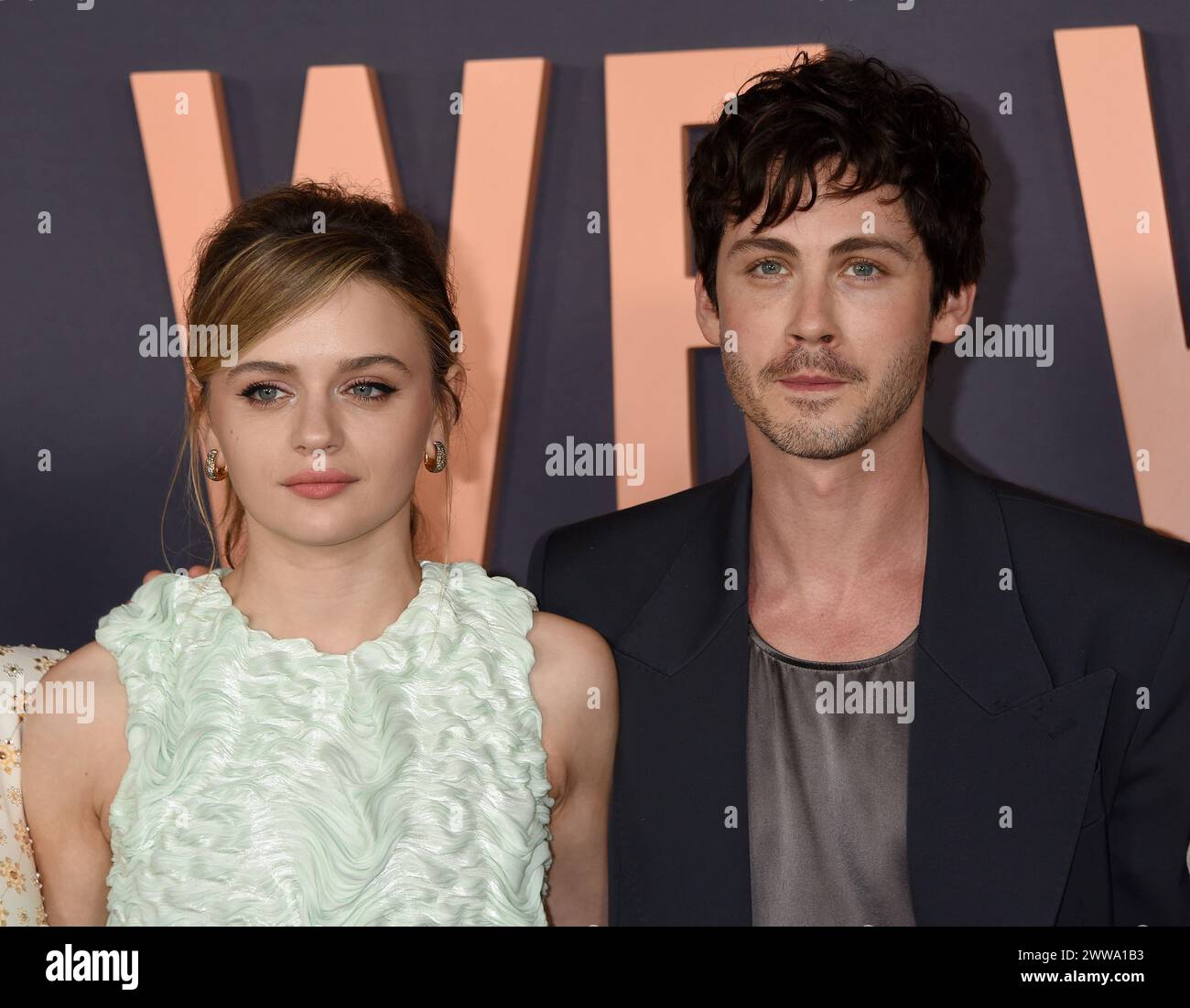 Los Angeles, USA. 21st Mar, 2024. Joey King and Logan Lerman arriving ...