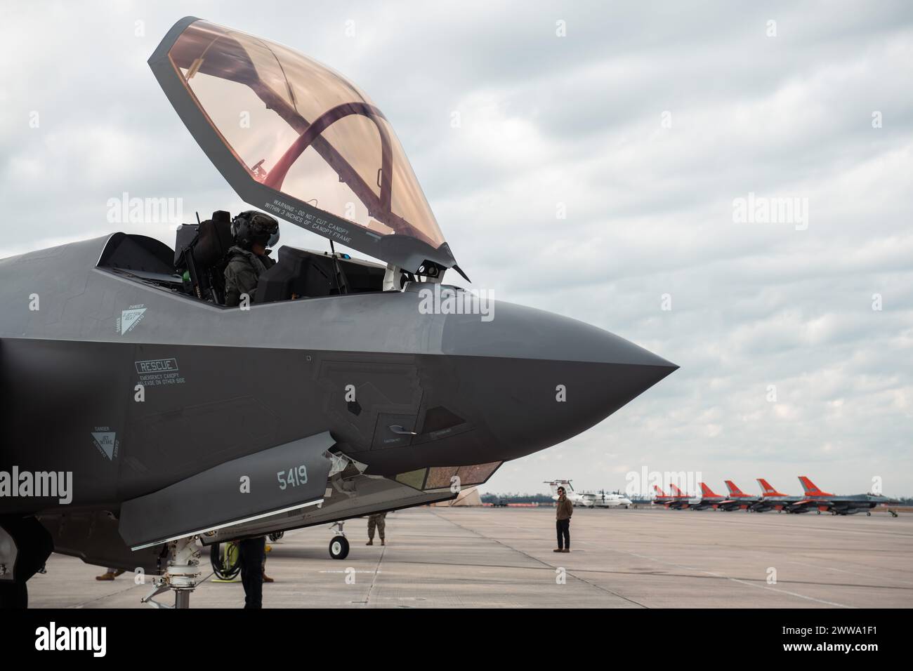 U.S. Air Force Capt. Audrey Wilson, 95th Fighter Squadron F-35A ...