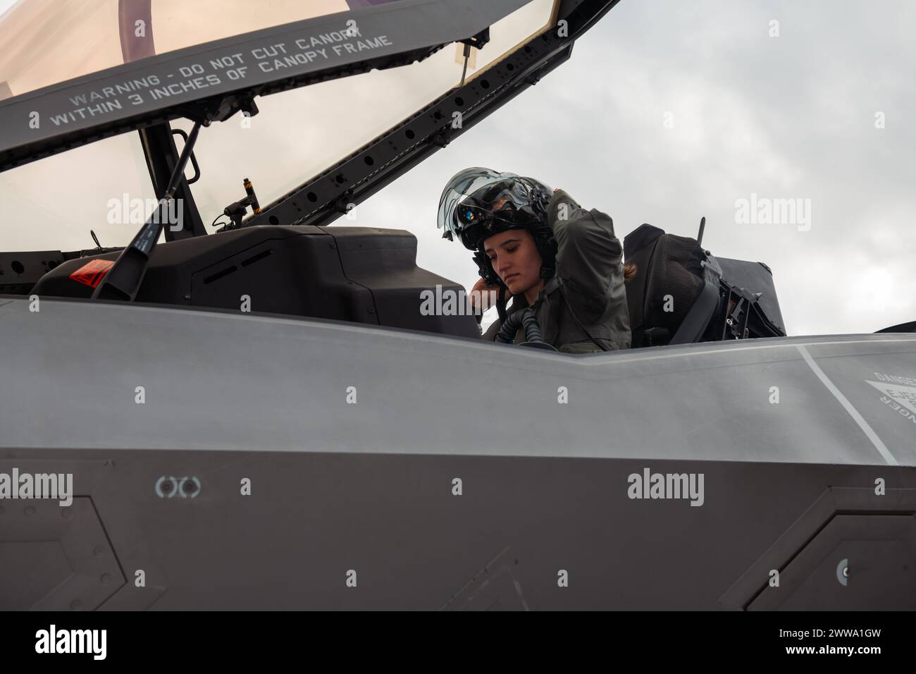 U.S. Air Force Capt. Audrey Wilson, 95th Fighter Squadron F-35A ...