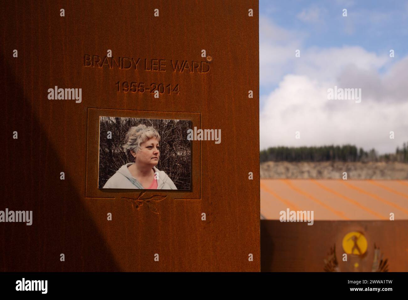 A photo of Brandy Lee Ward, the wife of survivor Tim Ward, is seen at ...