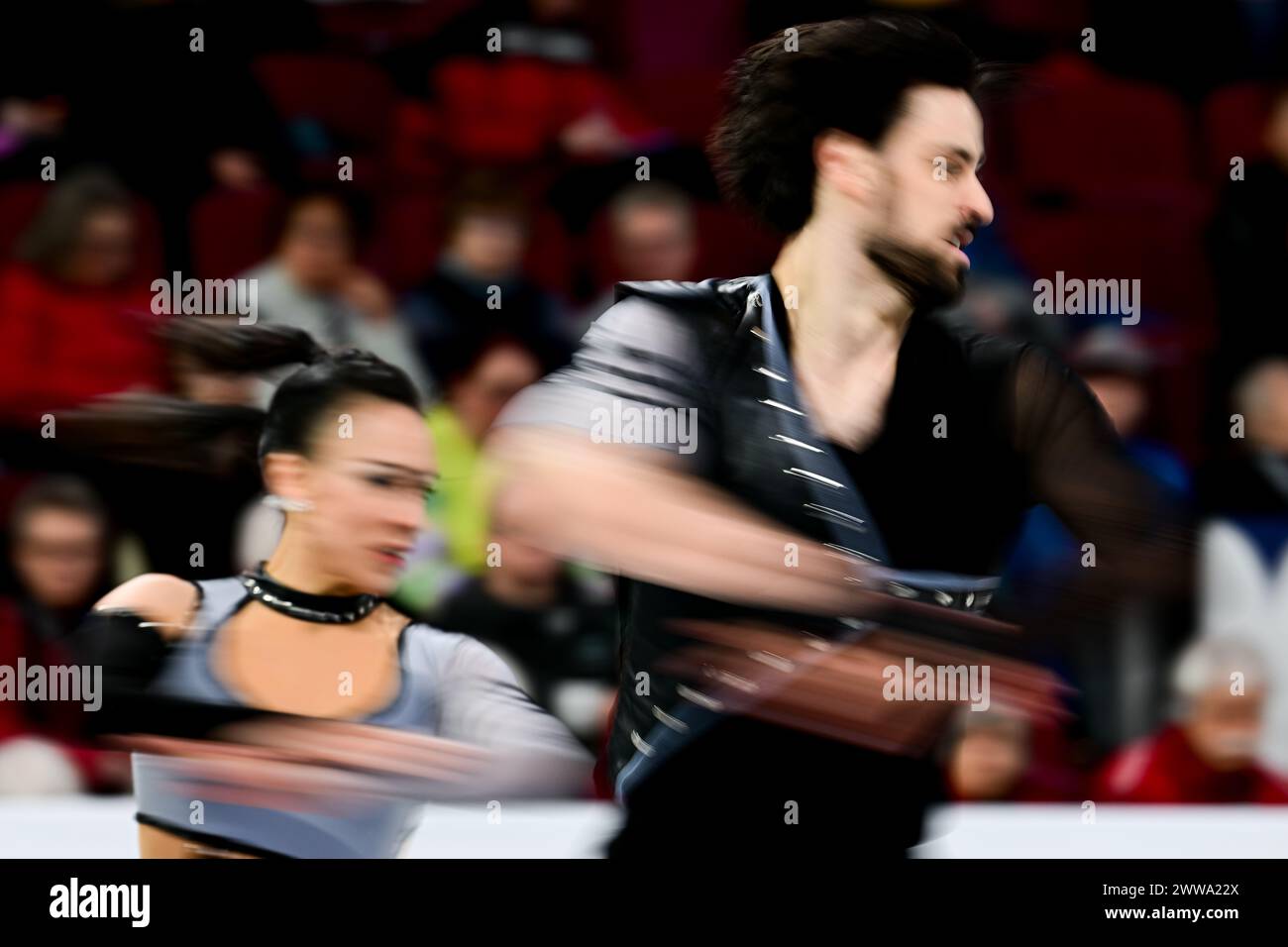 Jennifer JANSE VAN RENSBURG & Benjamin STEFFAN (GER), during Ice Dance ...