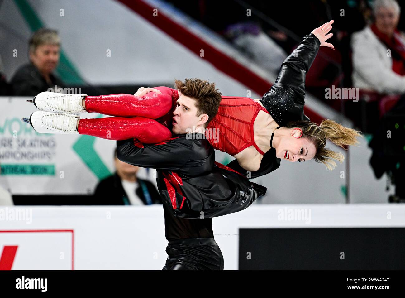Carolane SOUCISSE & Shane FIRUS (IRL), during Ice Dance Rhythm Dance ...