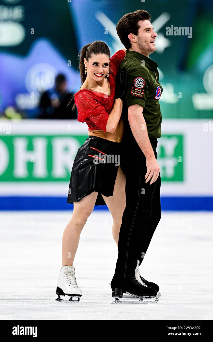 Laurence FOURNIER BEAUDRY & Nikolaj SOERENSEN (CAN), during Ice Dance ...