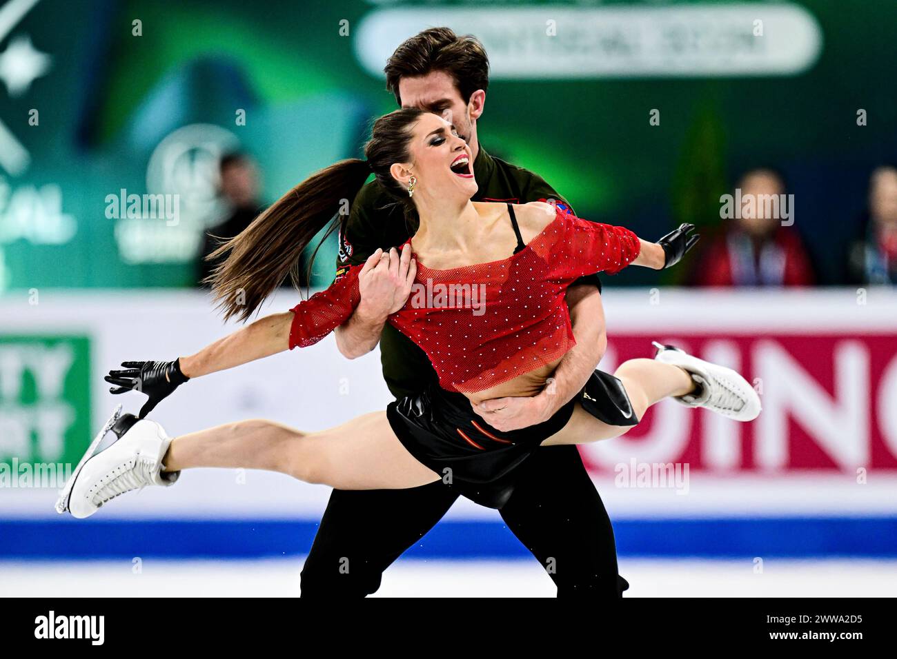 Laurence FOURNIER BEAUDRY & Nikolaj SOERENSEN (CAN), during Ice Dance ...