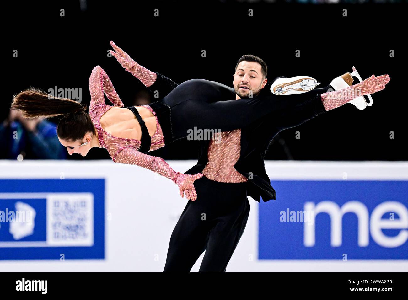Lilah FEAR & Lewis GIBSON (GBR), during Ice Dance Rhythm Dance, at the ...