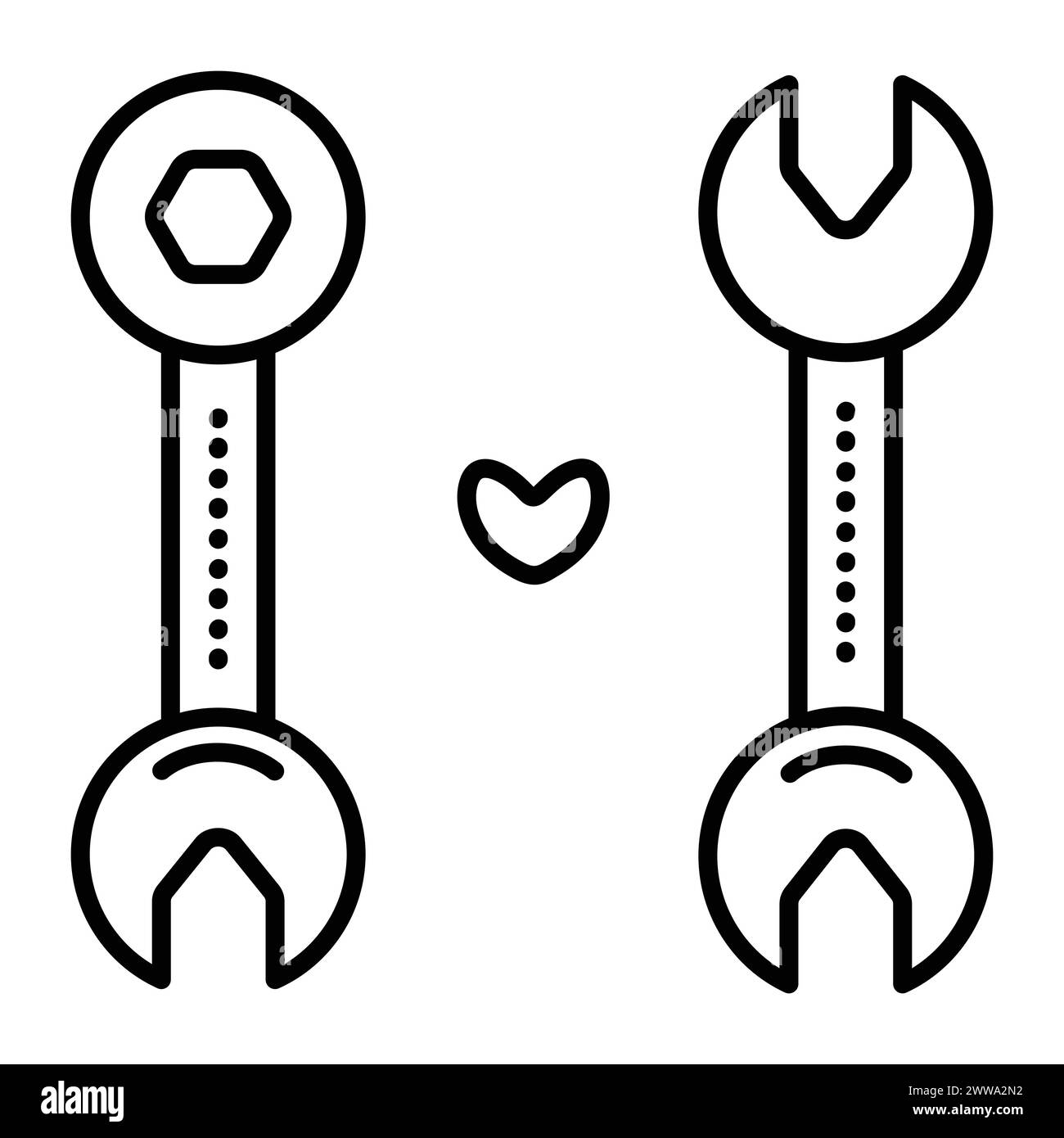 Mechanics spanners Stock Vector Images - Alamy