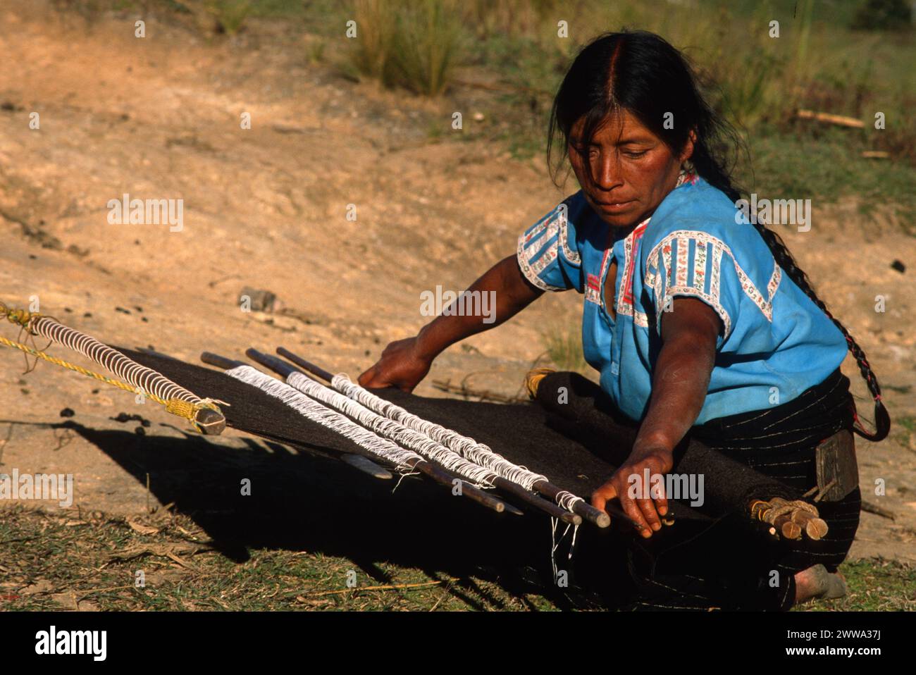 Chamula maya weaver hi-res stock photography and images - Alamy