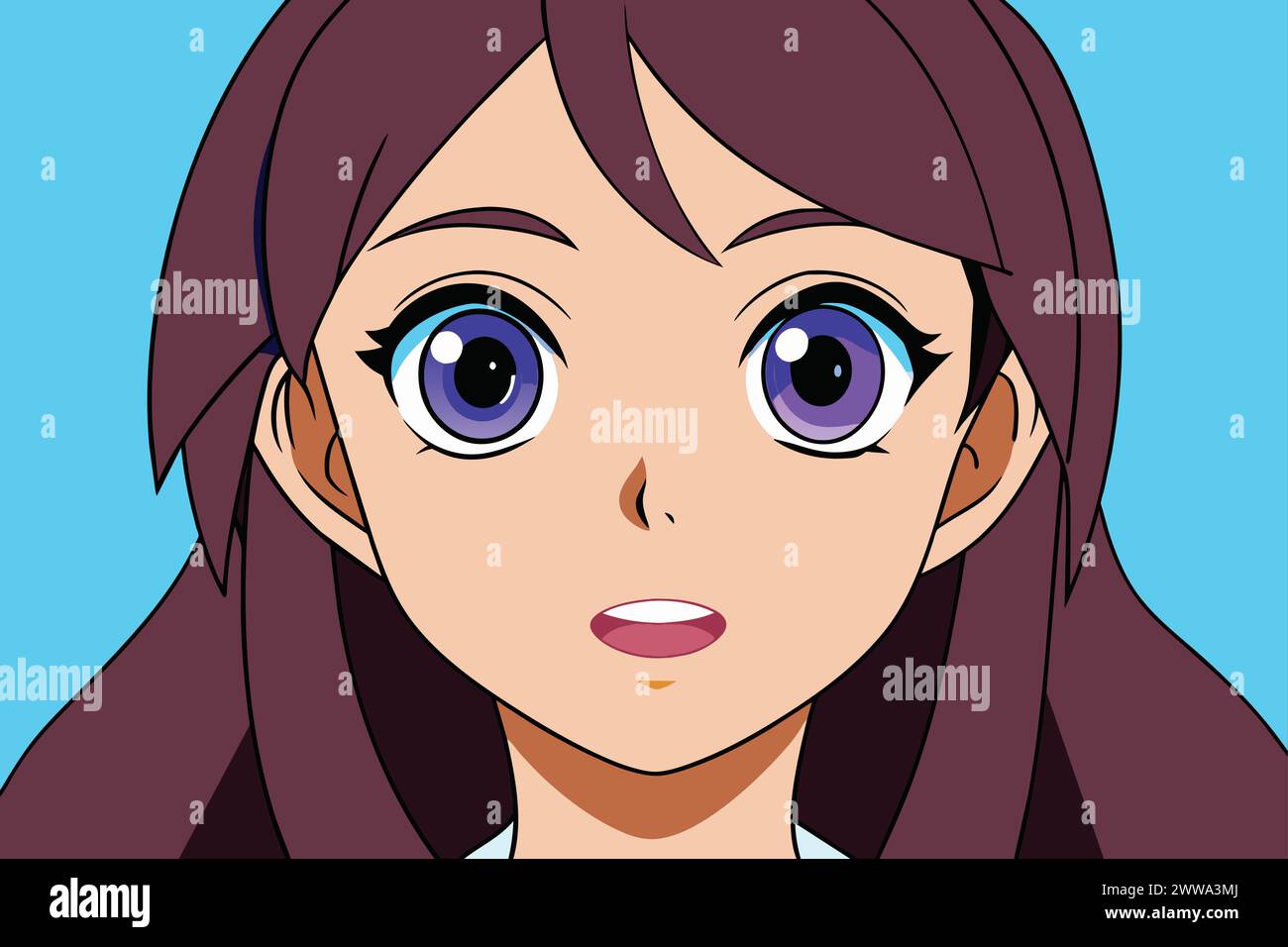 Looking to the viewer Stock Vector Images - Alamy