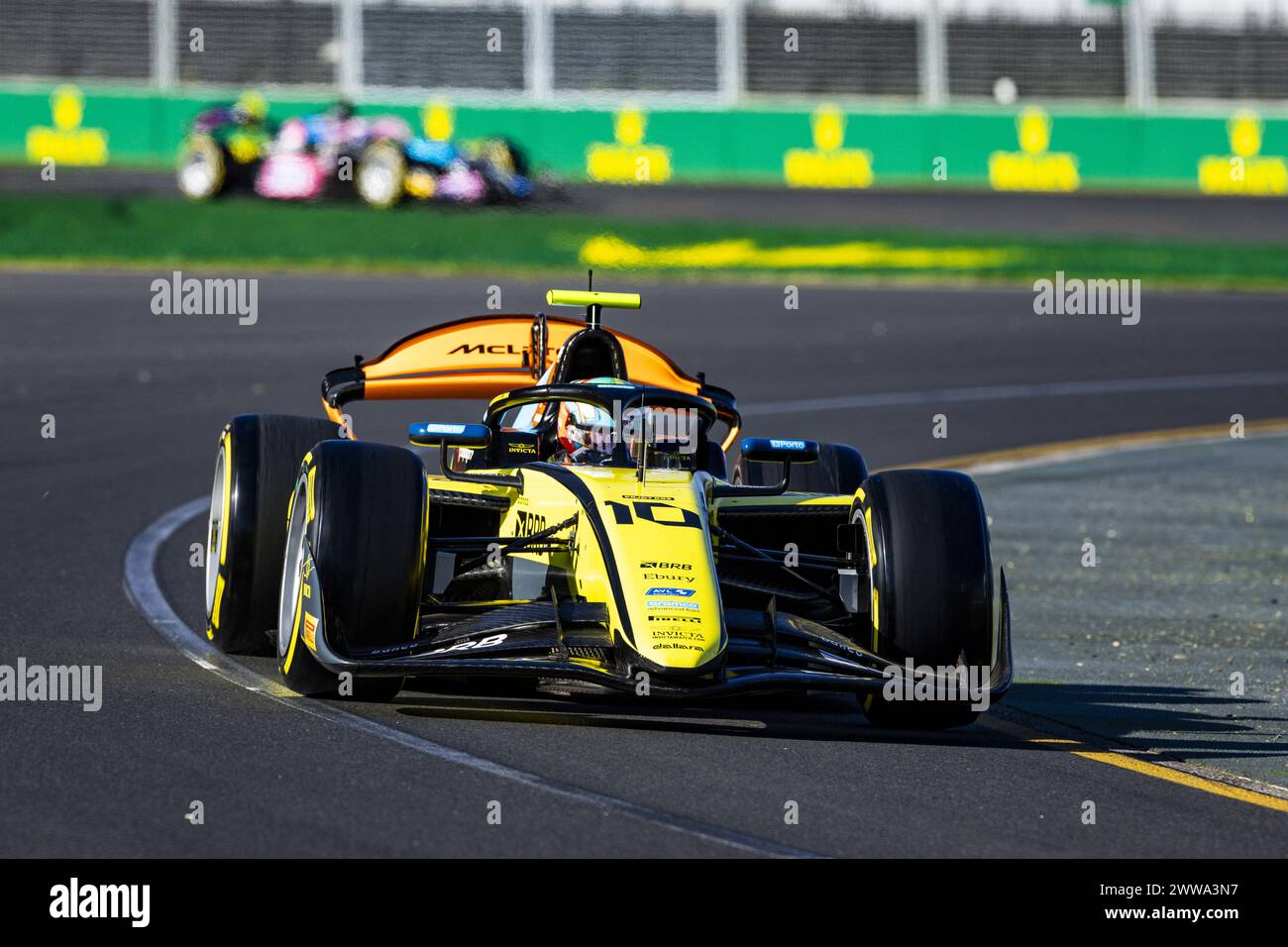 10 BORTOLETO Gabriel (bra), Invicta Racing, Dallara F2 2024, action ...