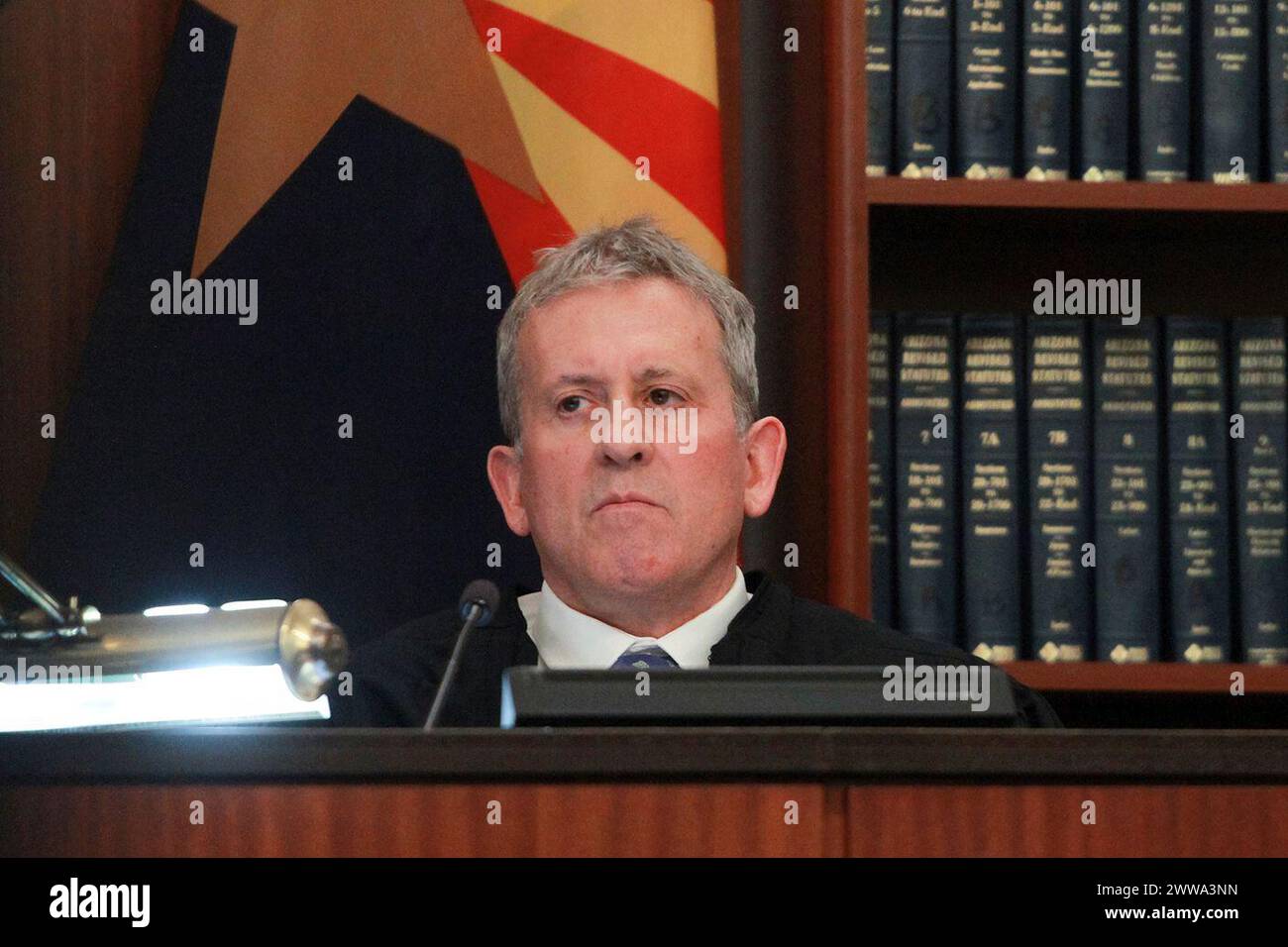 Santa Cruz County Superior Court Judge Thomas Fink listens to opening ...
