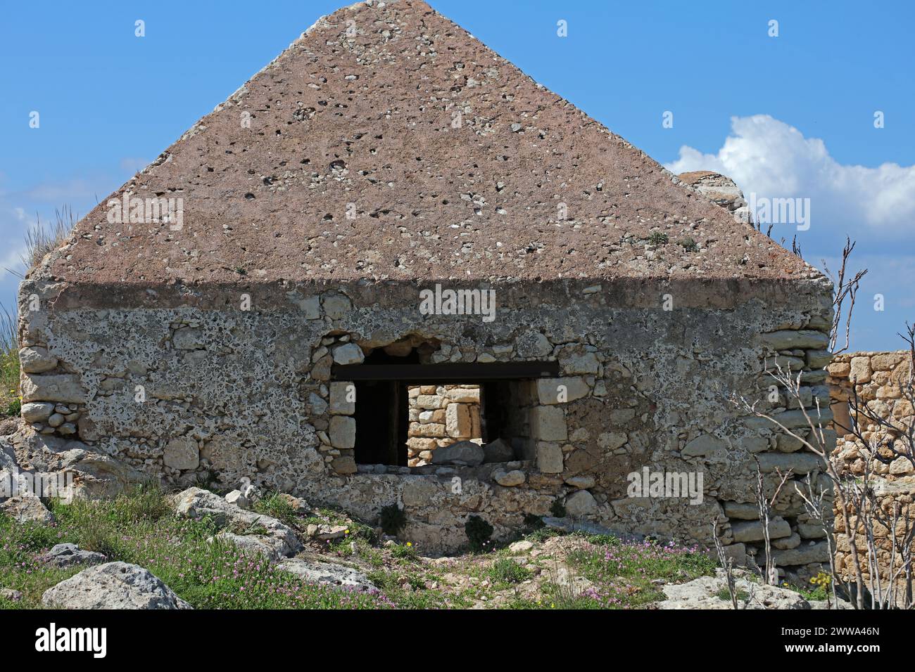 Fortezza fortress castle in Crete island holidays exploring the old ancient stone city monuments ...