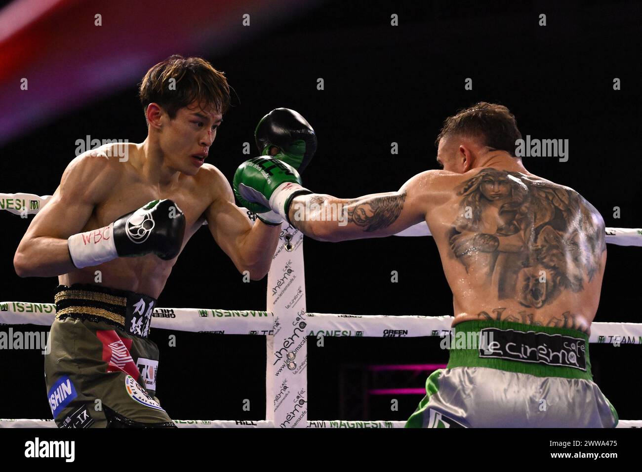 Colleferro, Italy. 22nd Mar, 2024. Michael Lonewolf Magnesi (ITA) vs ...