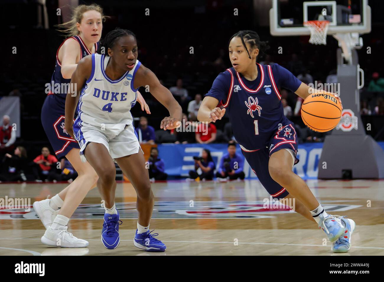 Columbus, Ohio, USA. 22nd Mar, 2024. Richmond Spiders guard Grace ...