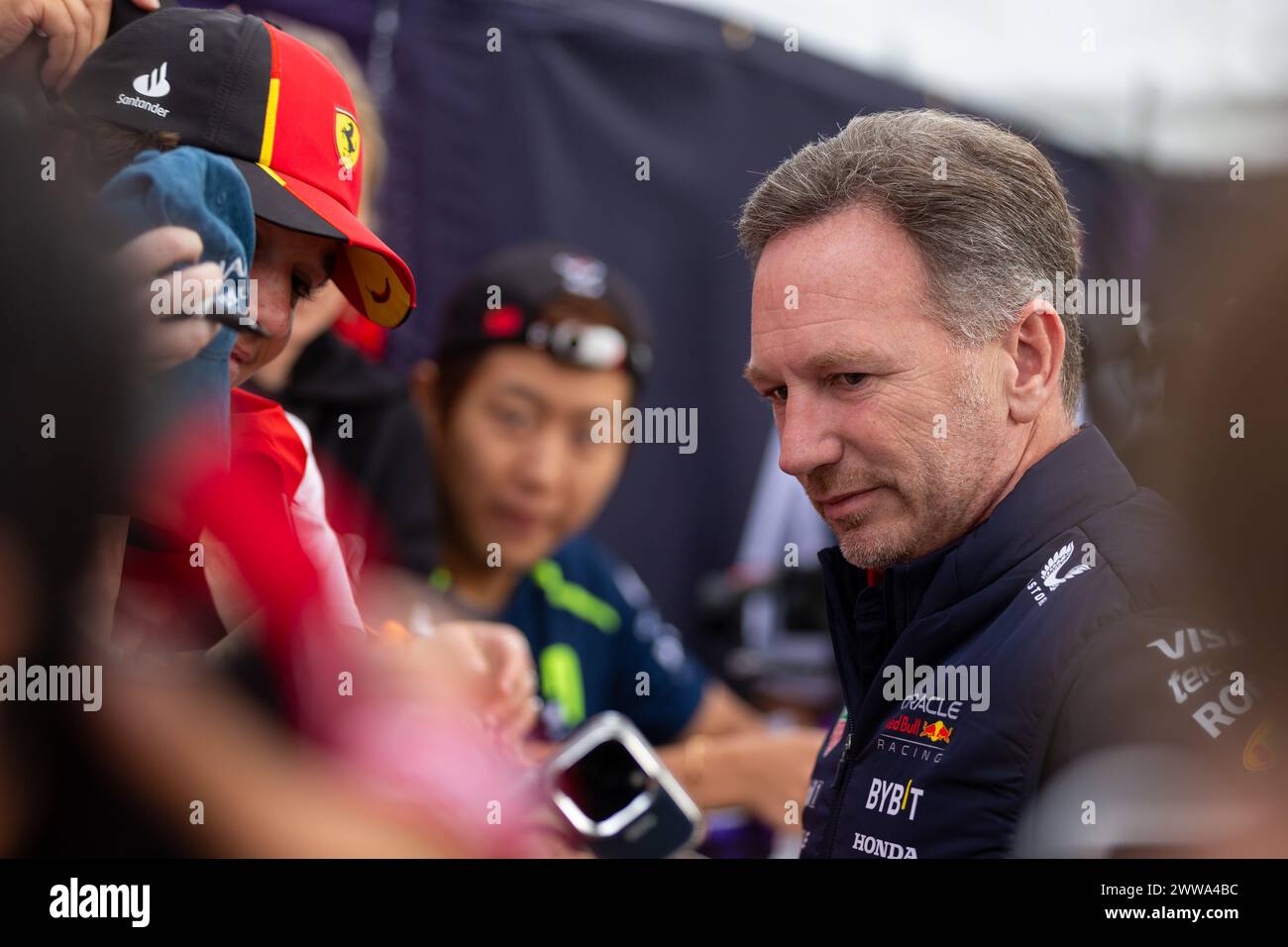 Albert Park, Australia, 23 March, 2024. Christian Horner of Red Bull ...