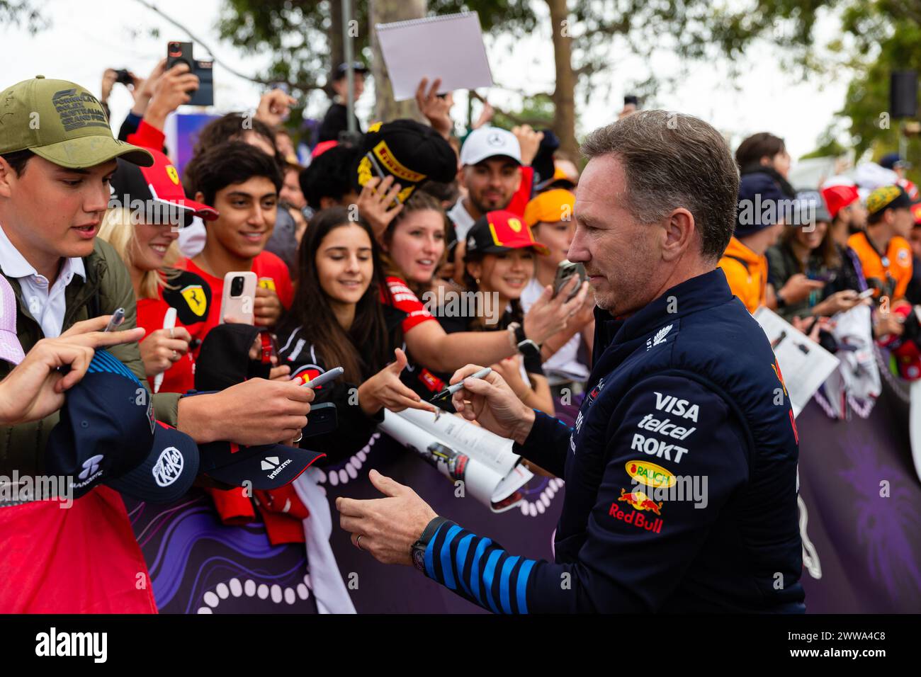 Albert Park, Australia, 23 March, 2024. Christian Horner of Red Bull ...