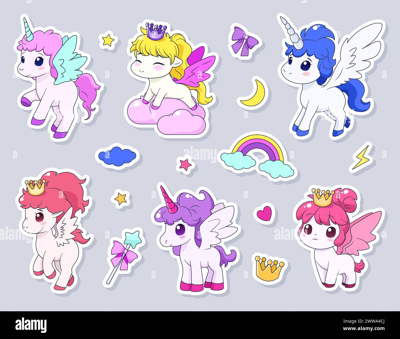 Cartoon stickers hi-res stock photography and images - Alamy