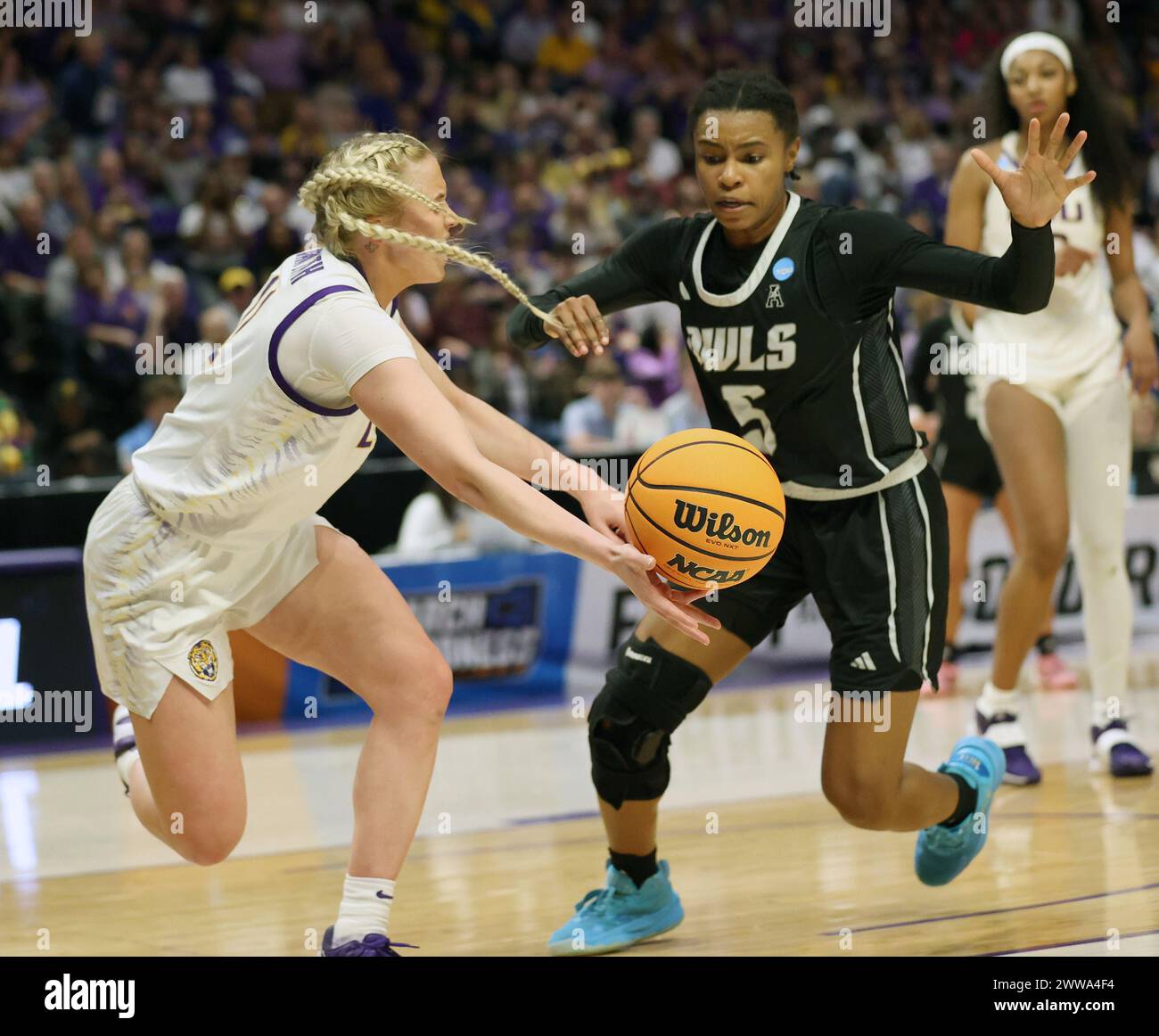 Baton Rouge, USA. 22nd Mar, 2024. LSU Lady Tigers guard Hailey Van Lith ...