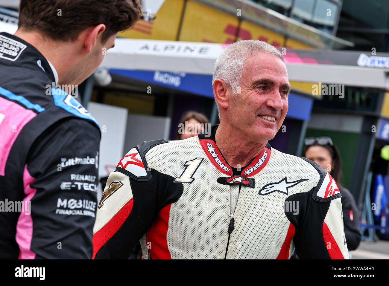 Melbourne, Australia. 23rd Mar, 2024. (L to R): Mick Doohan (AUS) with ...