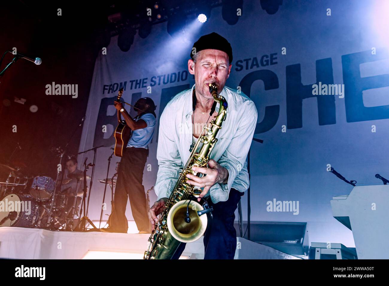 March 22, 2024, Manchester, United kingdom: Evan Smith â€“ keyboards ...