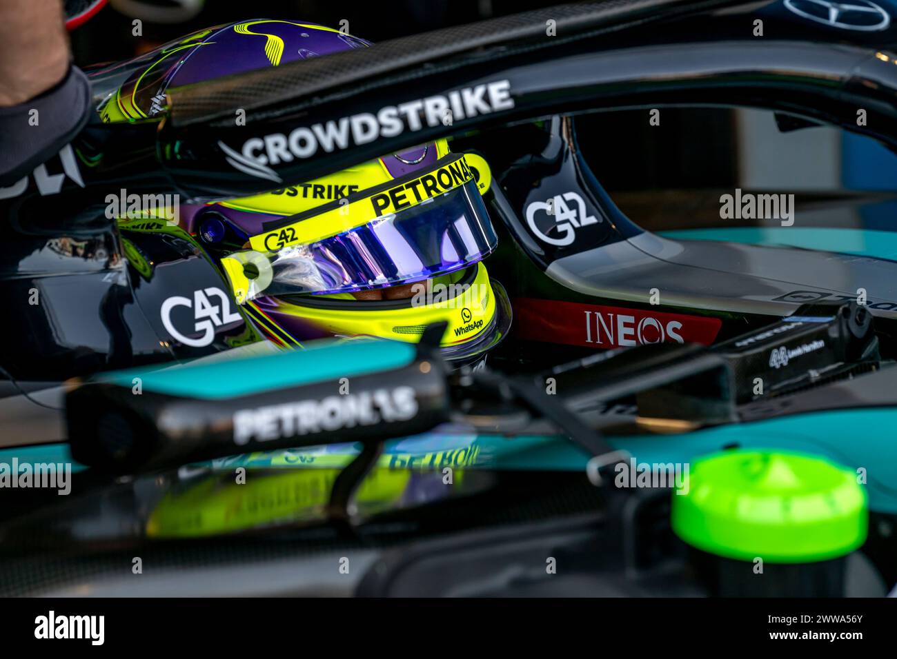 Melbourne, Australia, March 22, Lewis Hamilton, from the United Kingdom ...