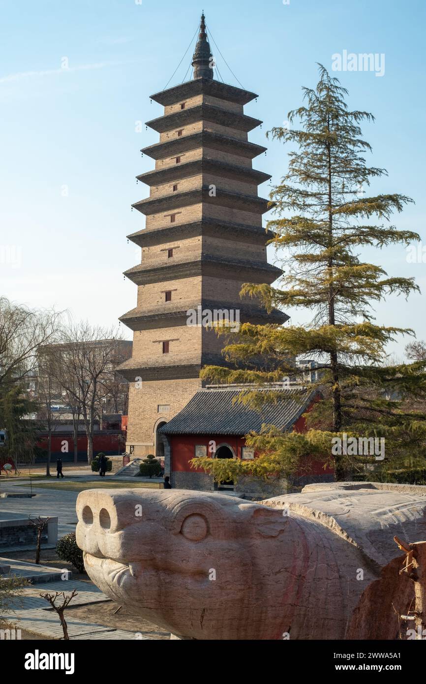 Kaiyuan Temple in Zhengding, Hebei province, China Stock Photo - Alamy