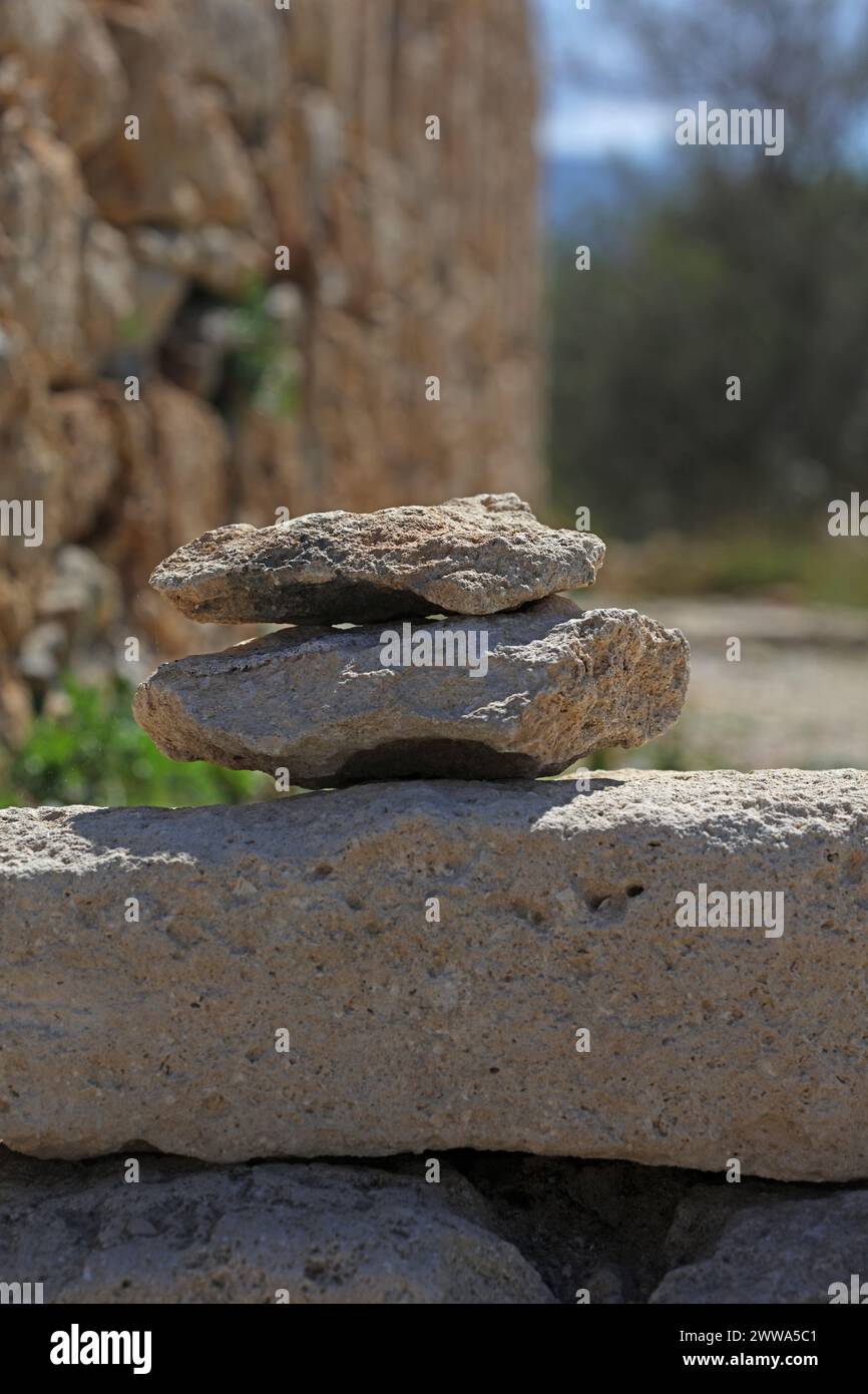 Fortezza fortress castle in Crete island holidays exploring the old ancient stone city monuments ...