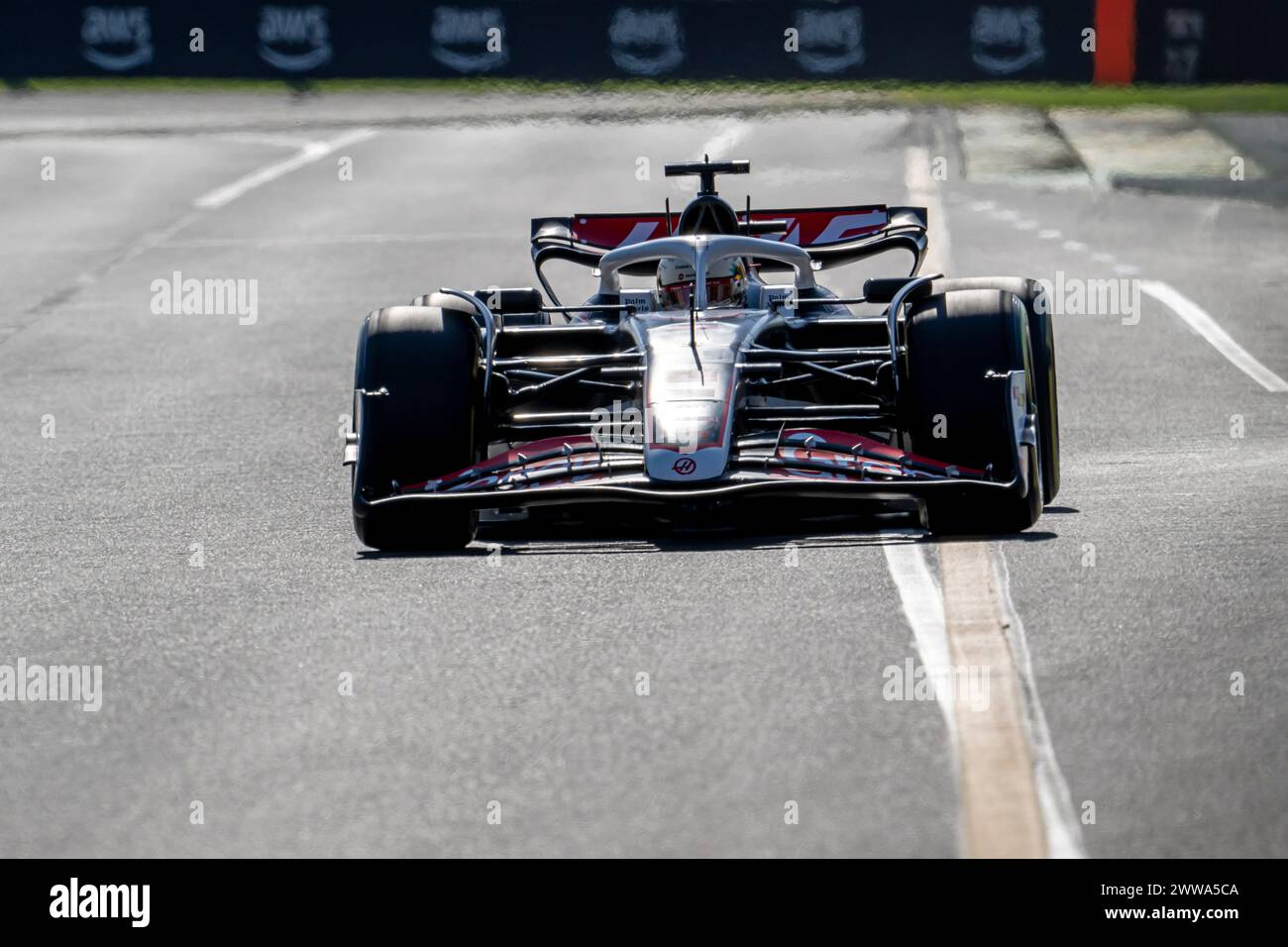 Melbourne, Australia, March 22, Kevin Magnussen, from Denmark competes ...