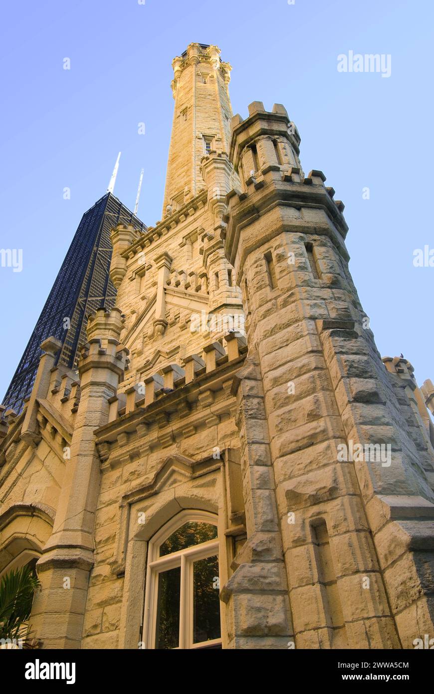 Old Chicago Water Tower, was built 1869 and survived the Great Chicago ...