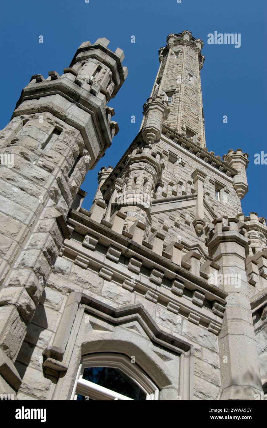 Old Chicago Water Tower, was built 1869 and survived the Great Chicago ...