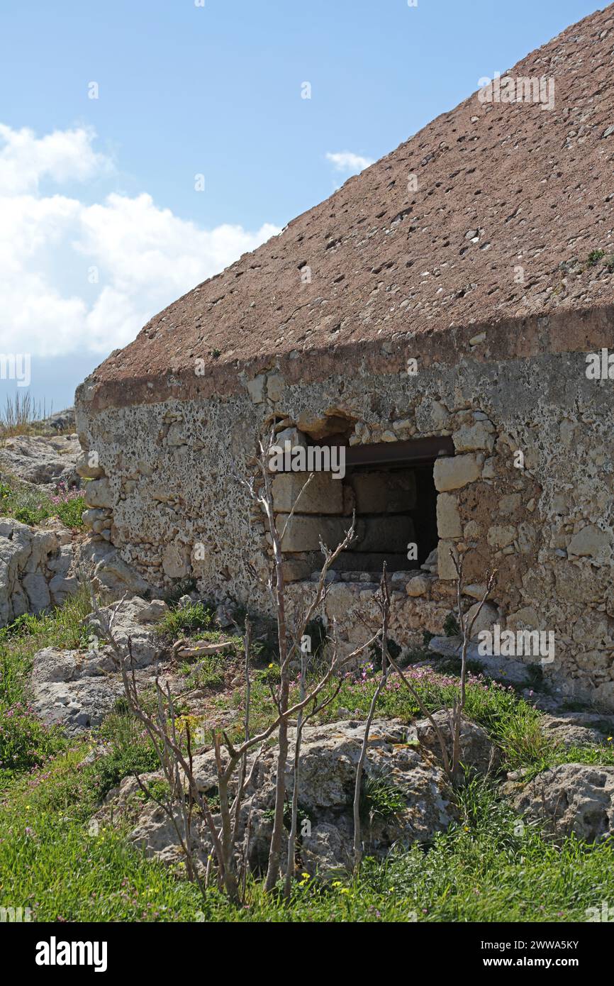 Fortezza fortress castle in Crete island holidays exploring the old ancient stone city monuments ...
