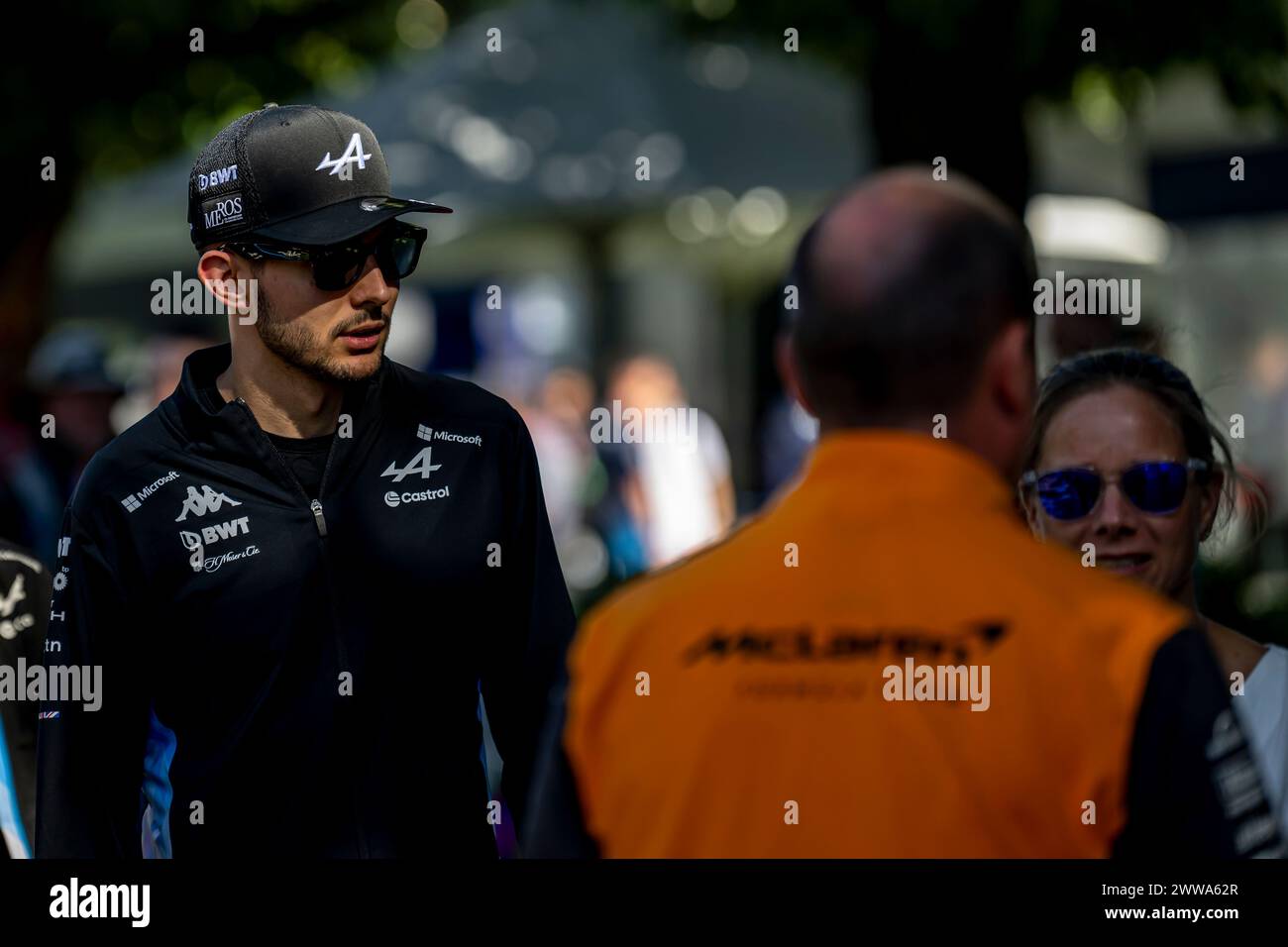 Melbourne, Australia, March 21, Esteban Ocon, from France competes for ...